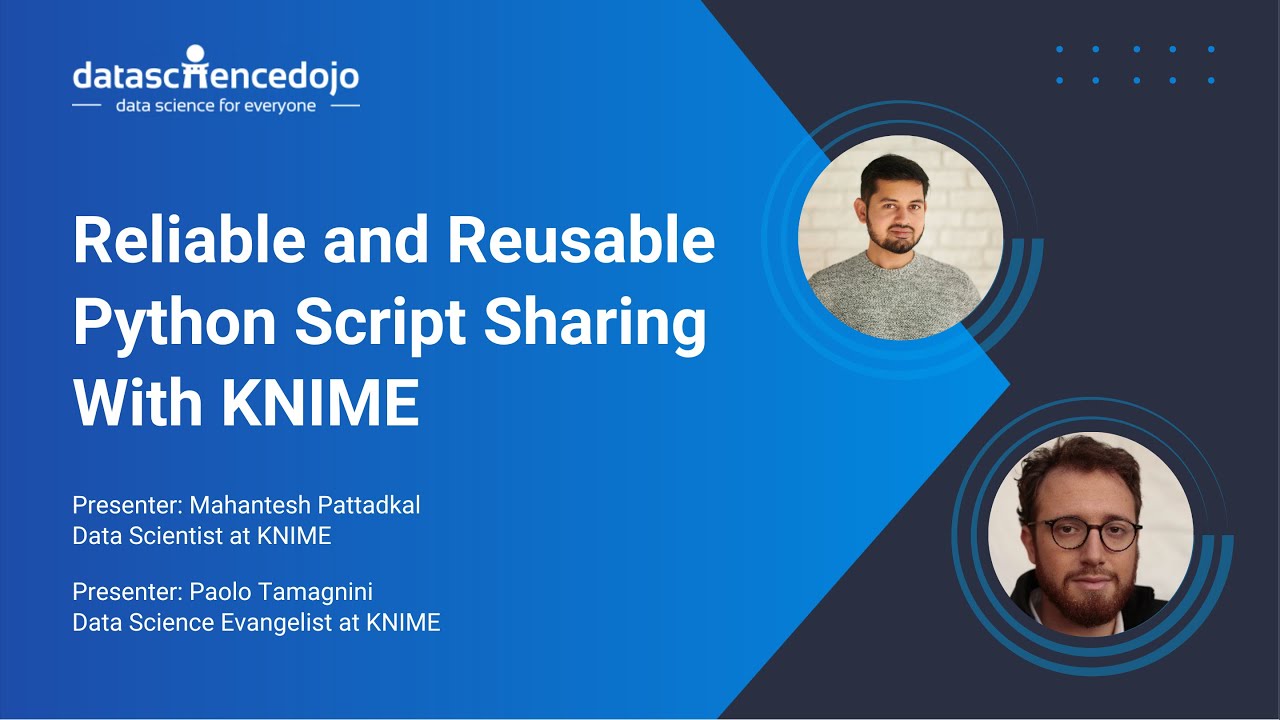 Reliable And Reusable Python Script Sharing With Knime Data Science Dojo