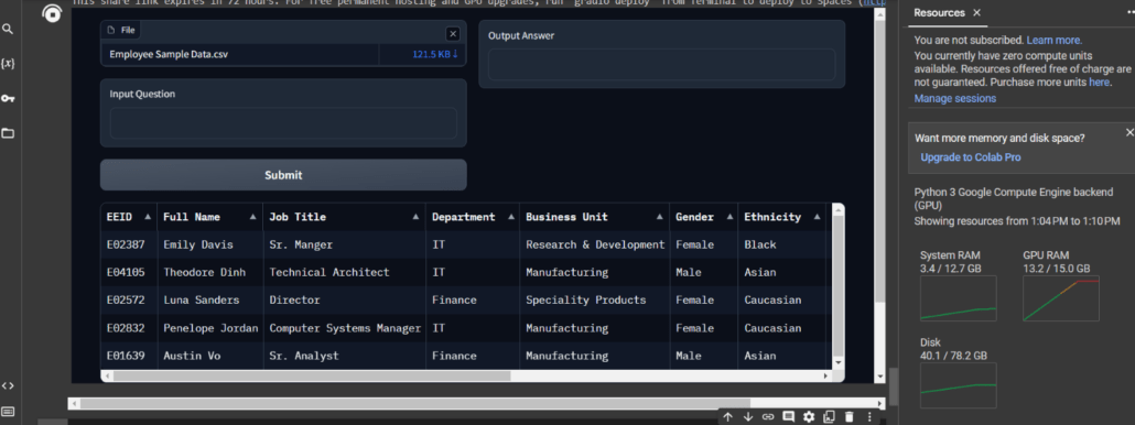 Transform CSV Files into Smart AI Conversations with Gradio