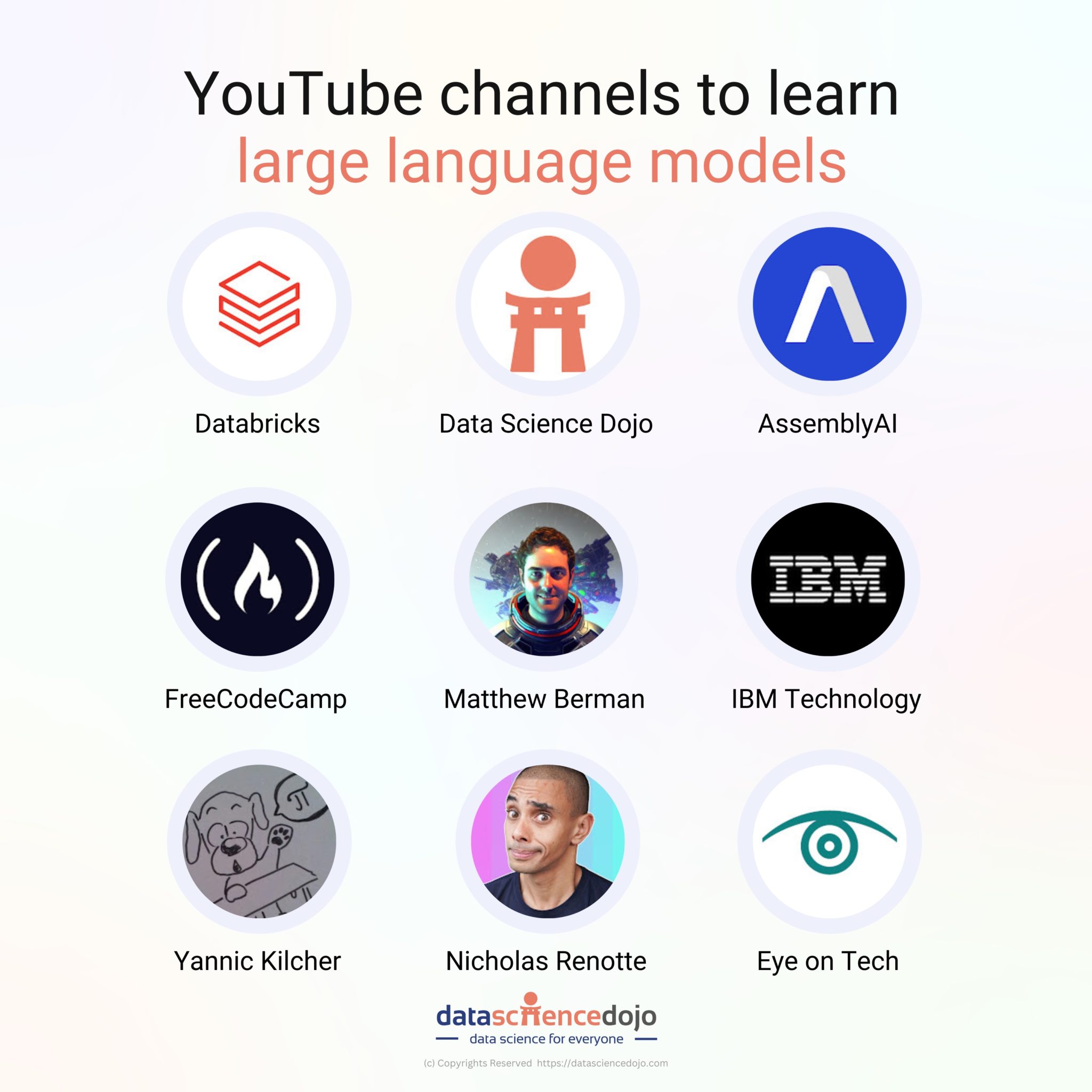 Top 9 YouTube Channels to Kickstart Your Learning About LLMs