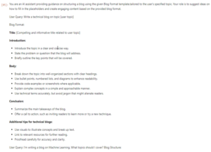 Dynamic few-shot prompting to create captivating content